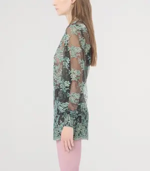Valentino Garavani Lace Long-sleeve Blouse