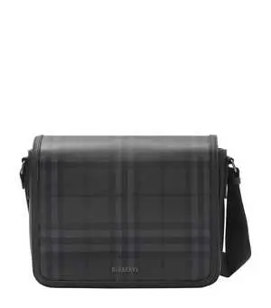 Burberry City Check Messenger Bag - Grey