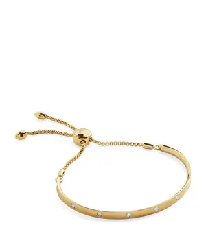 Monica Vinader Vermeil And Diamond Fiji Bracelet - Gold