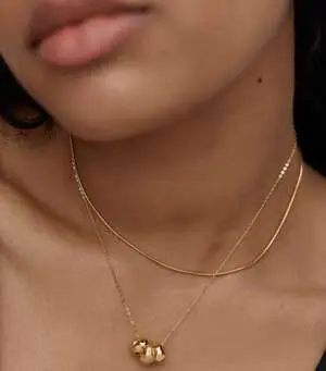Monica Vinader Vermeil Antica Pendant Neclace