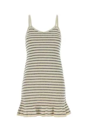 JW Anderson Embroidered Cotton Blend Mini Dress - Multicolor