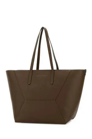 Brunello Cucinelli Mud Leather Shopping Bag
