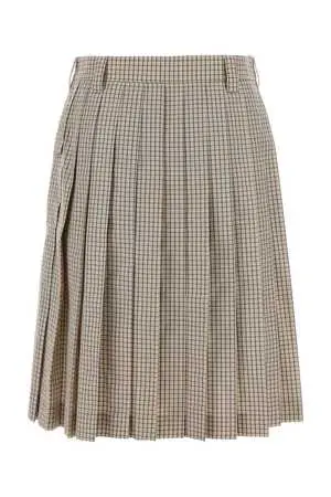 Miu Miu Embroidered Nylon Blend Skirt