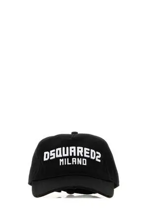 Dsquared2 Cotton Baseball Cap - Black