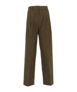 DUNST Double Pleated Wide Chino Pants - No