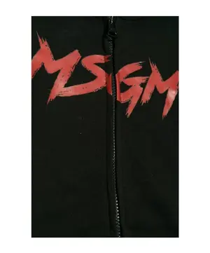MSGM Long-sleeve Hooded Sweatshirt