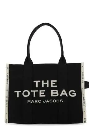 Marc Jacobs Canvas The Tote Shopping Bag - Black