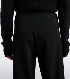 THE ROW Farah Wool And Cashmere Wide-leg Pants