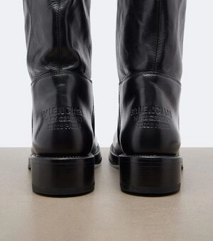 Balenciaga Leather Biker Boots