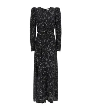 P.a.r.o.s.h Star Print Maxi Dress - Black