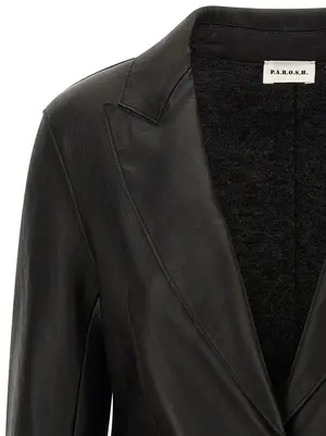 P.a.r.o.s.h Long-sleeve Leather Jacket