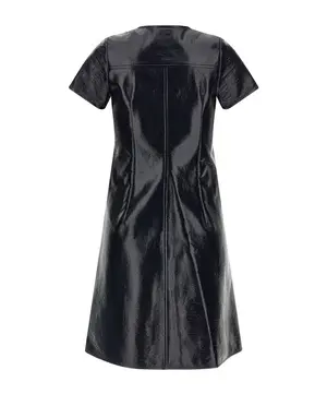COURREGES Vinyl Patch-pocket Mini Dress