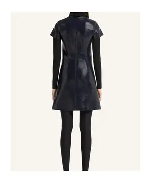 COURREGES Vinyl Patch-pocket Mini Dress