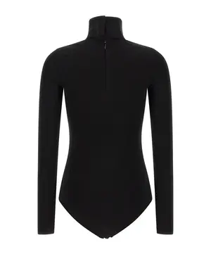COURREGES Jersey Mockneck Bodysuit