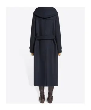 Dries Van Noten Ruffle Hooded Duffle Coat