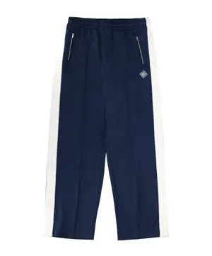 Casablanca Wide Leg Track Trousers - Navy