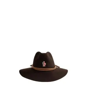 Moncler Western Wide Brim Hat - Brown