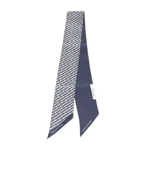 Tagliatore Logo Printed Scarf - Navy