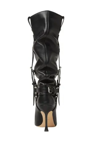 Fendi Count Leather Knee High Boot