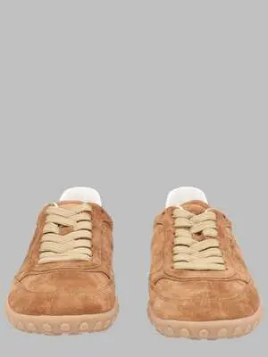 TOD'S Suede Leather Sneaker For - Beige