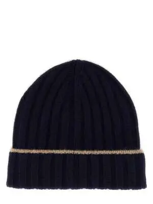 Brunello Cucinelli Cashmere Rib-knit Beanie - Blue