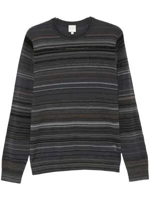 Paul Smith 100% Merino Wool Crewneck Sweater - Grey