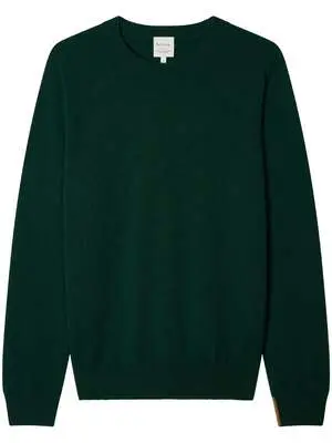 Paul Smith 100% Cashmere Crewneck Sweater For - Green