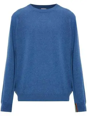 Paul Smith 100% Cashmere Crewneck Sweater For - Navy