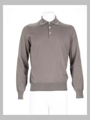 Brunello Cucinelli Cotton Sweater Polo For - Grey