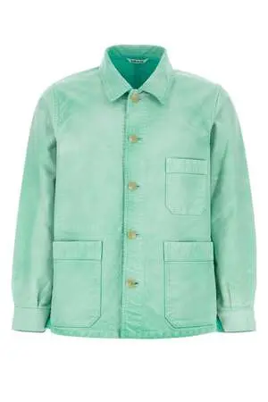 Auralee Aquamarine Cotton Jacket - Light Blue