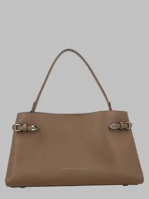 Brunello Cucinelli Leather Mini Bag 20 Cm X 36 Cm X 15.5 Cm - Brown