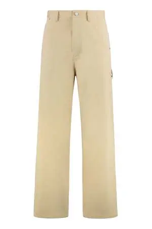 Drole De Monsieur Cotton Trousers - Beige