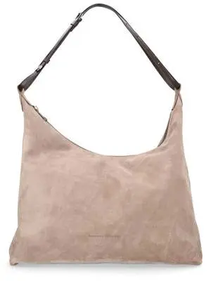 Brunello Cucinelli Mini Suede Shoulder Bag 30 X 45 X 11 Cm