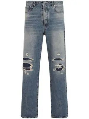 MAISON MARGIELA Distressed Straight-leg Jeans - Blue