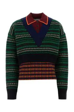 Dries Van Noten Embroidered Wool-blend Toinette Sweater - Printed