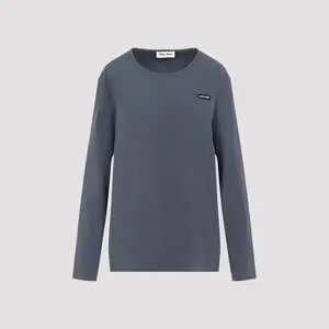 Miu Miu Long-sleeve Jersey Top - Brown