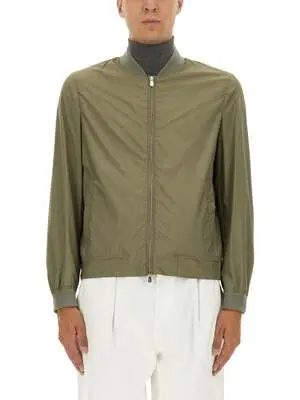Brunello Cucinelli Zip-front Bomber Jacket - Brown