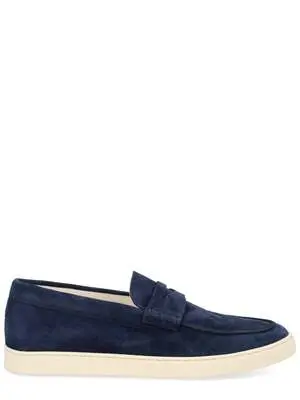 Brunello Cucinelli Sueded Leather Loafer For - Blue