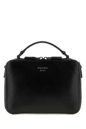 Prada Skin Calf Leather Mini Handbag - Nero