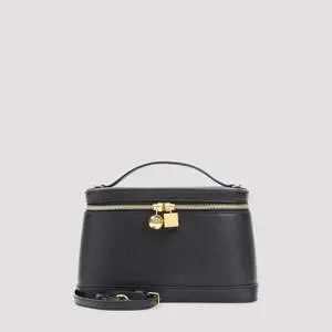 Jacquemus Le Petit Vanity Mini Leather Vanity Bag - Black