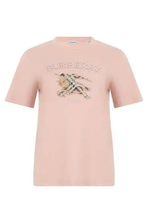 Burberry Logo Graphic T-shirt For - Pink