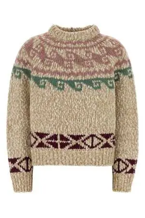 Moncler Embroidered Wool-blend Sweater - Printed
