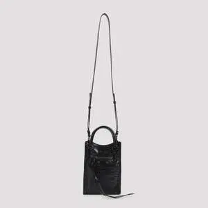 Balenciaga Le City Mini Phone Holder Tote Handbag - Black
