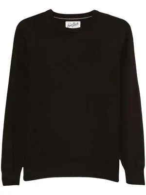MC2 SAINT BARTH Textured Crewneck Sweater - Brown