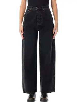 FORTELA High-rise Wide-leg Jeans - Nero