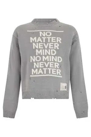 Mihara Yasuhiro Phrase Mini Cropped Hoodie
