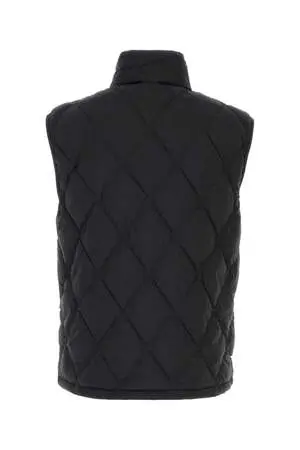 Burberry Nylon Acresford Sleeveless Jacket - Black