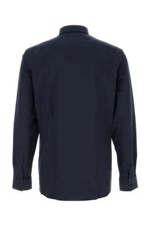 Burberry Navy Stretch Poplin Shirt