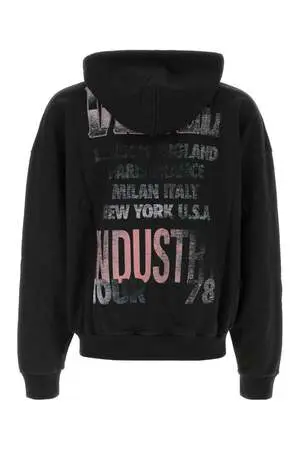 DIESEL® Slate Cotton S-will Sweatshirt - Black