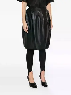 TOTEME Sculptural Leather Skirt